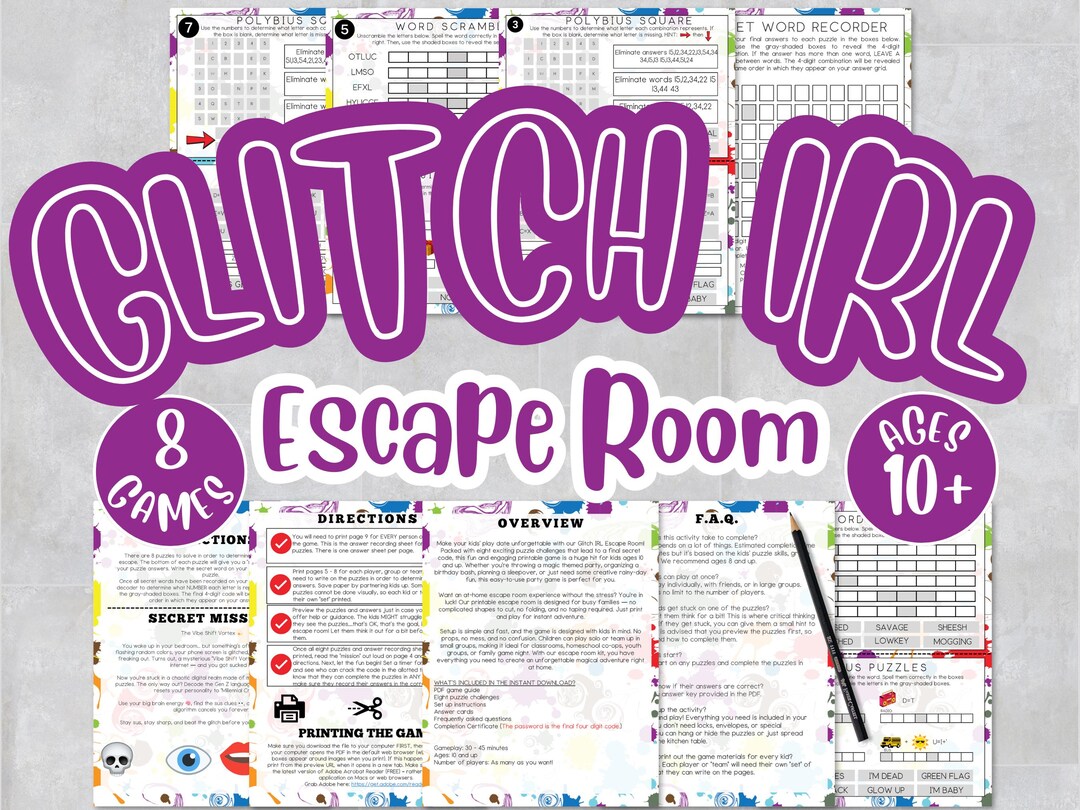 Gen Z Escape Room for Kids, Escape Rooms, DIY Escape Room Games ...