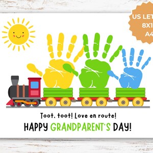 Grandparents Day Handprint Art, Handprint Craft, Grandparents Gift ...