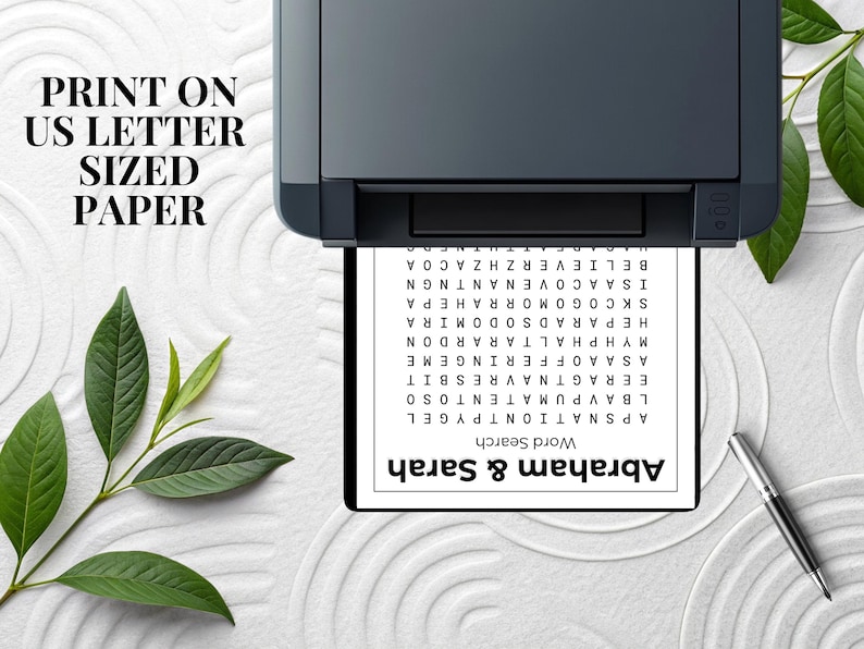 Abraham and Sarah Word Search Puzzle, Bible Word Search, Torah, Church ...