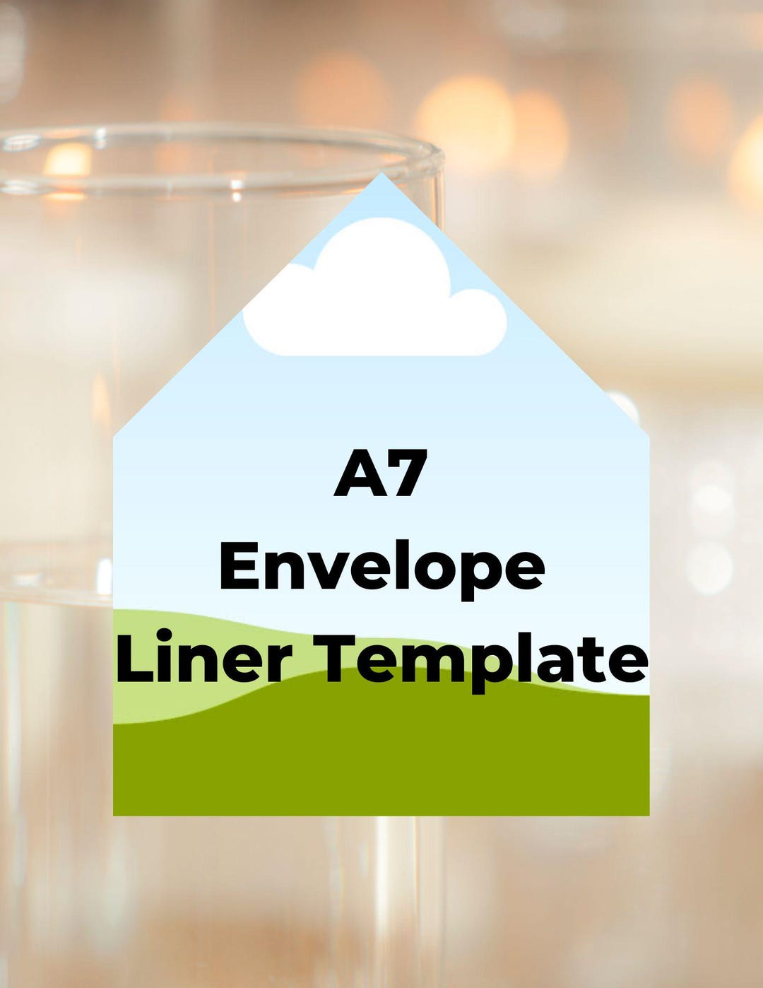 A7 Envelope Liners, A7 Envelopes, Envelope Lines, Editable Template ...