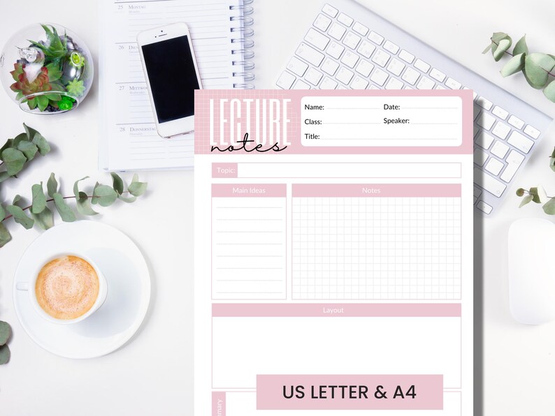 Editable Cornell Notes Template, Cornell Template, Cornell Method ...