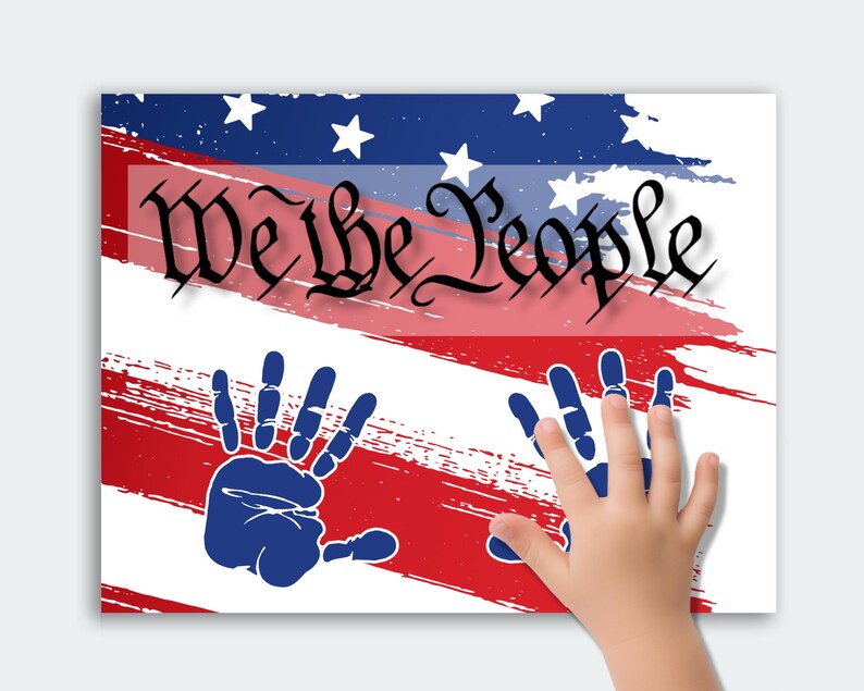 Constitution Day Handprint Art, Bill of Rights, We the People, US ...