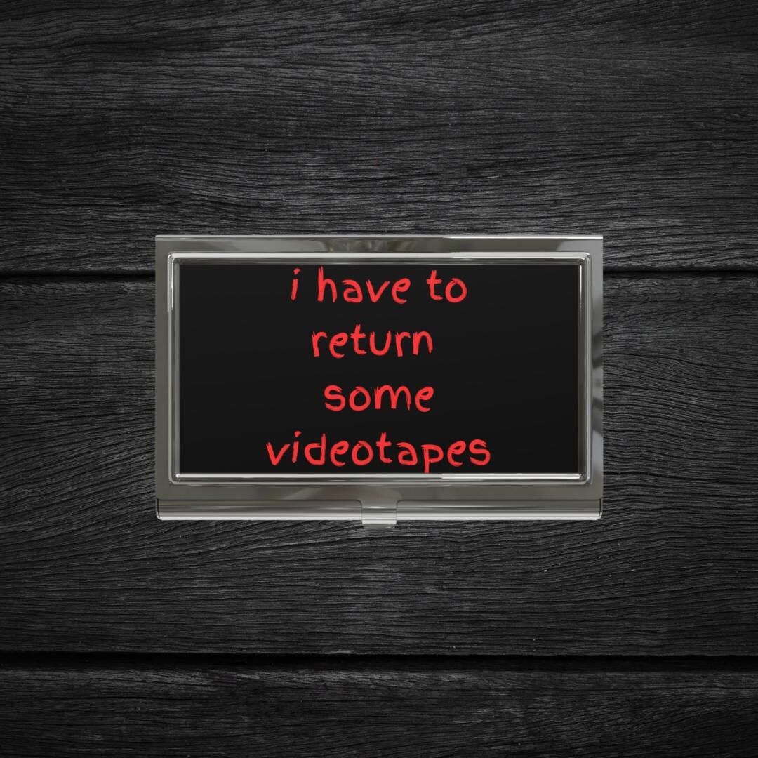 American Psycho Patrick Bateman Business Card Holder, Office Desk ...