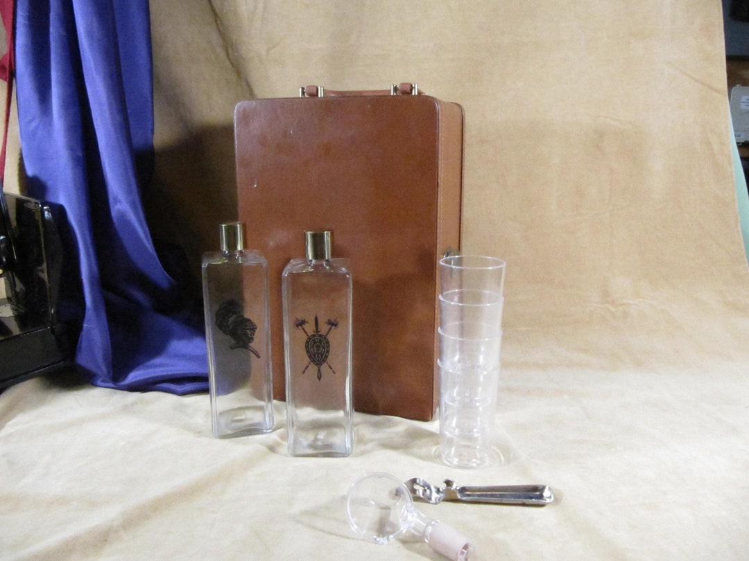 Portable Vintage Bar, Traveler Bar, Mid Century Bar Case, Vintage ...