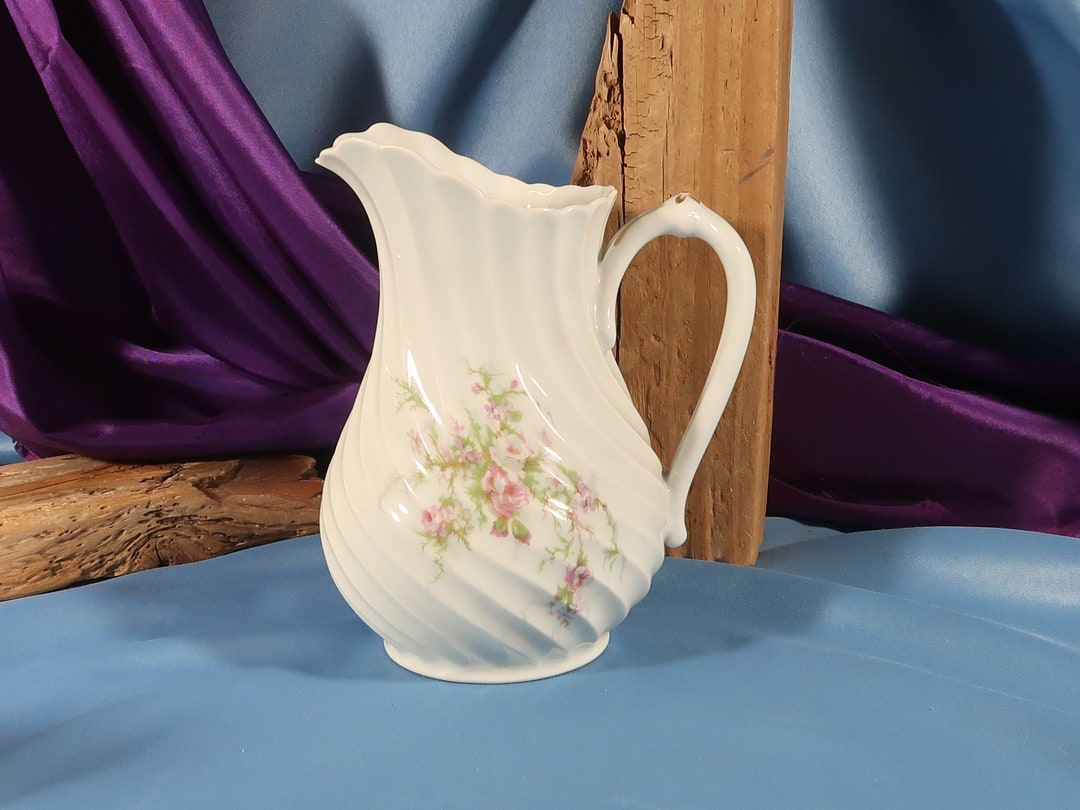 LIMOGES THEODORE HAVILAND Limoges Water Pitcher 7 Inch Tall White ...