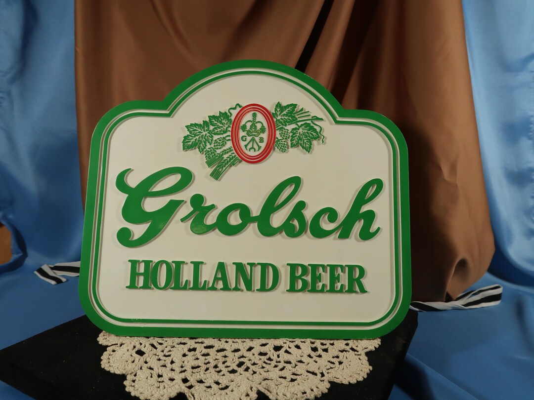 GROLSCH BAR SIGN, Holland Bar Sign, Dutch Beer Display Man Cave Bar ...