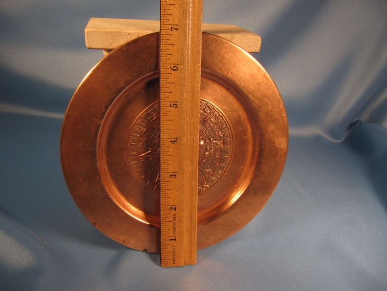 MAYAN CALENDAR SYMBOL, Copper Plate With Image of Mayan Calendar ...