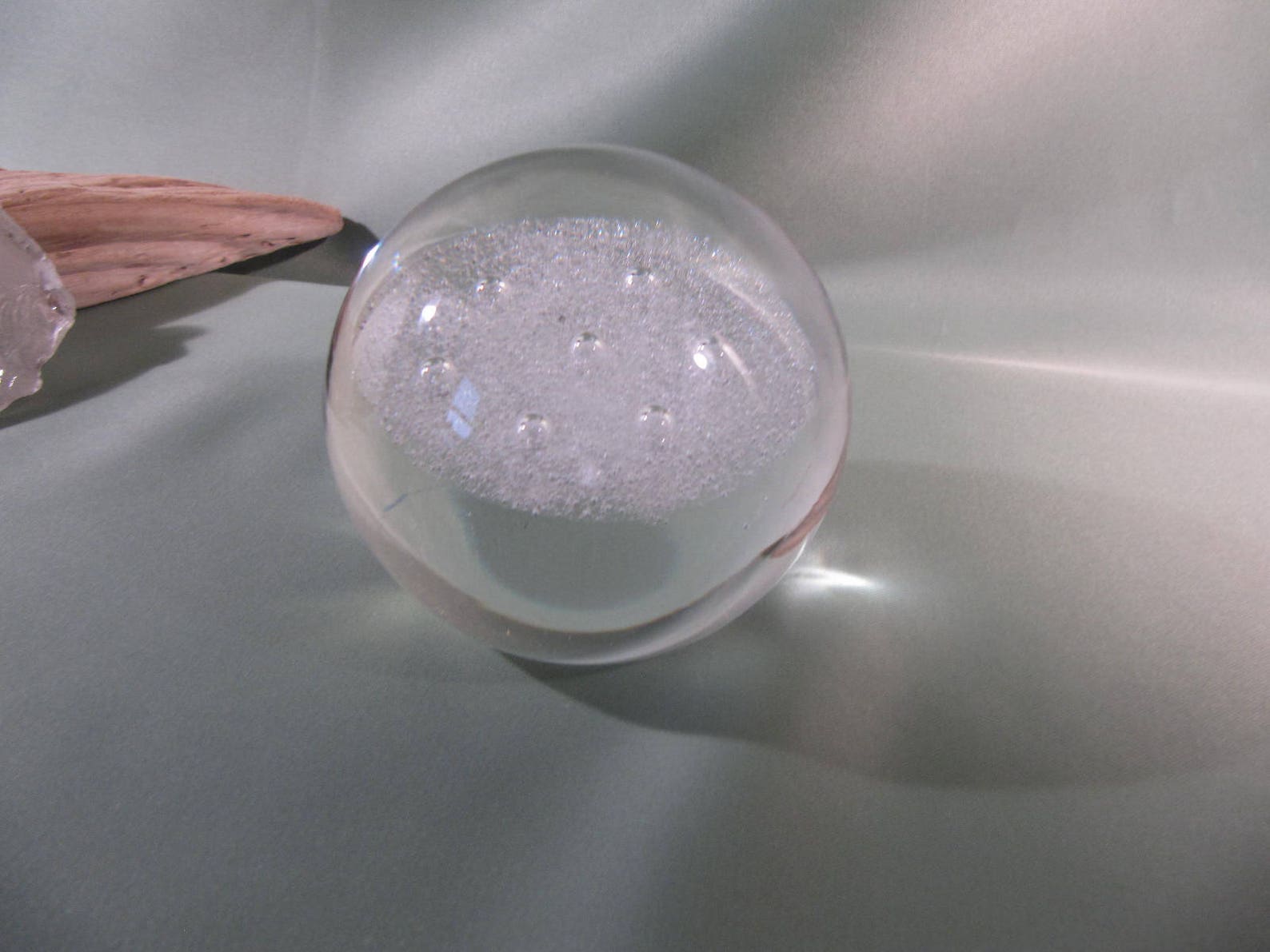 ROSENTHAL GLASS PAPERWEIGHT Bubble Vortex Glass Design Art | Etsy