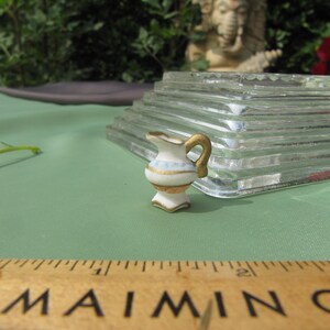 MINIATURE PITCHER Japan,tiny Ceramic Pitcher With Gold Trim Made in ...