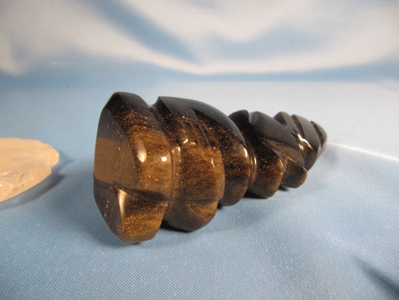 OBSIDIAN STATUE of AZTEC Figure Obsidian Statue Mexican | Etsy