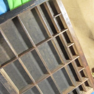 Vintage Printers Tray, Letterpress Drawer, Printers Drawer, Antique ...