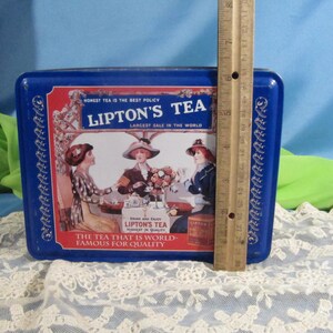 VINTAGE TEA BOX, Lipton Limited Edition 1920 Design Anniversary Tin Tea ...