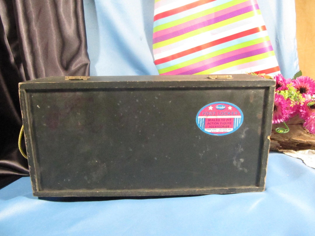 IRWIN FOOT LOCKER Box, Vintage Tool Box, Wooden Painters Box, Primitive ...