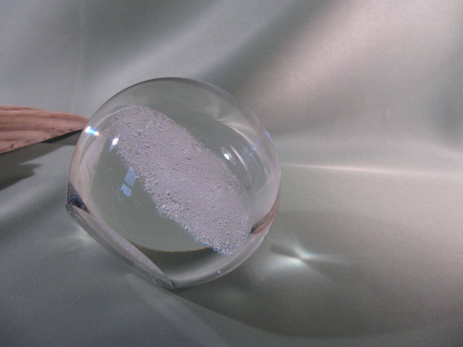 ROSENTHAL GLASS PAPERWEIGHT Bubble Vortex Glass Design Art | Etsy