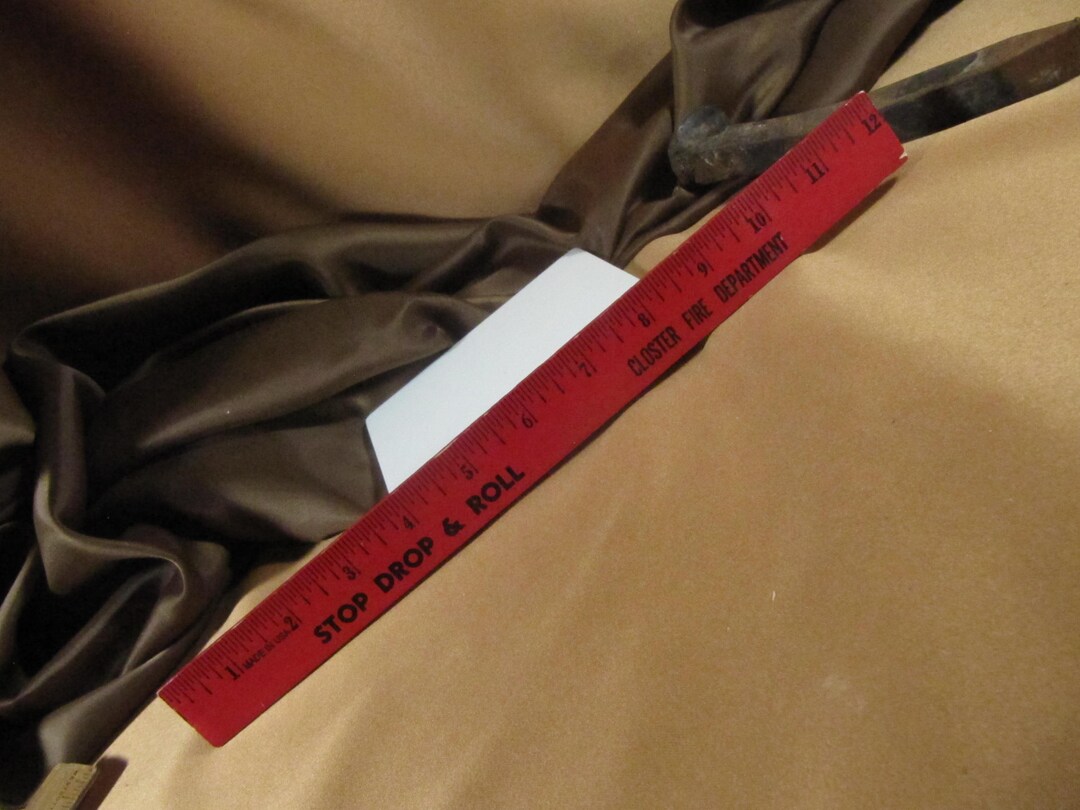 USA MADE RULER, Vintage Ad Promo Ruler for Closter New Jersey Fire ...