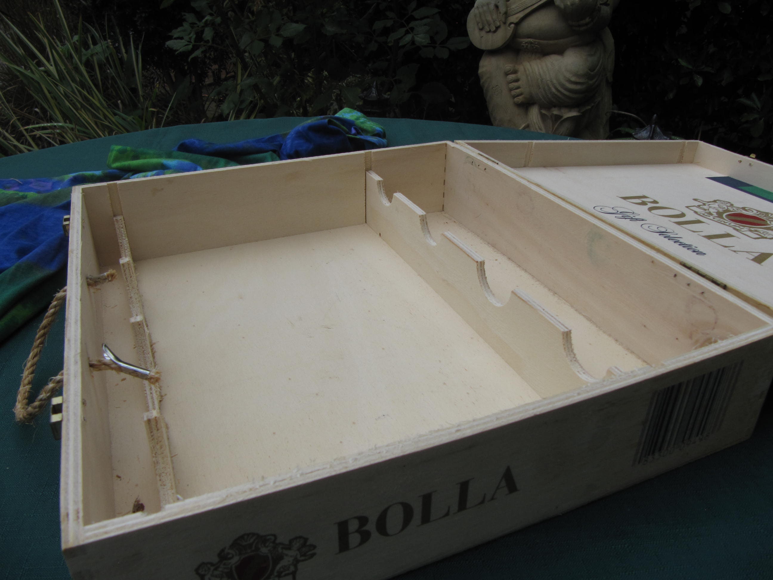 VINTAGE WOOD BOX, Bolla Wine Box From the 1980's, Wooden Crate From ...