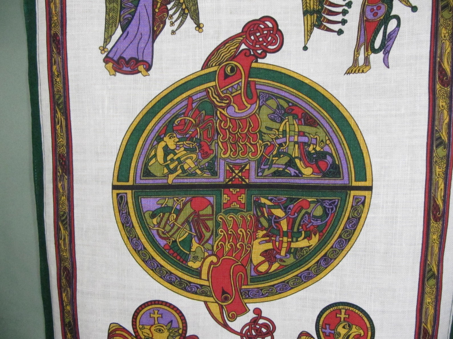 Book of Kells Illustration Banner Antique Cloth Banner | Etsy