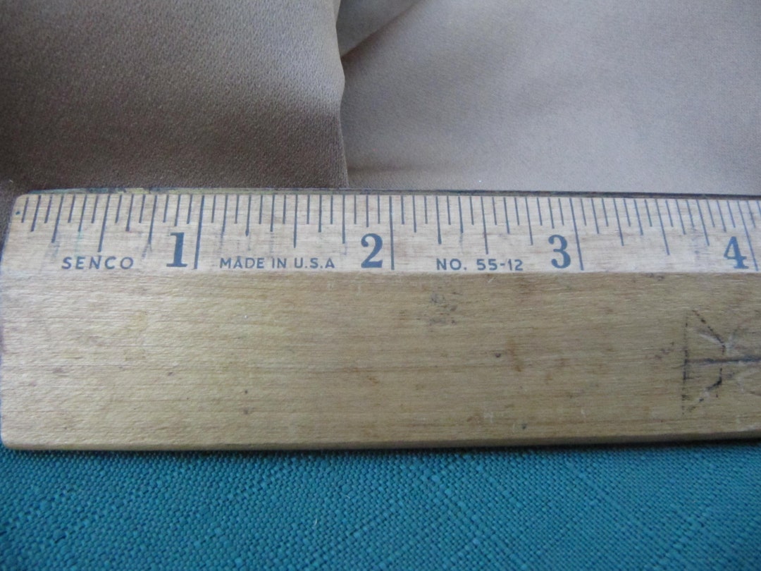 ANTIQUE WOODEN RULER, 12 Inch Solid Wood Senco Wood Ruler, Thick Heavy ...