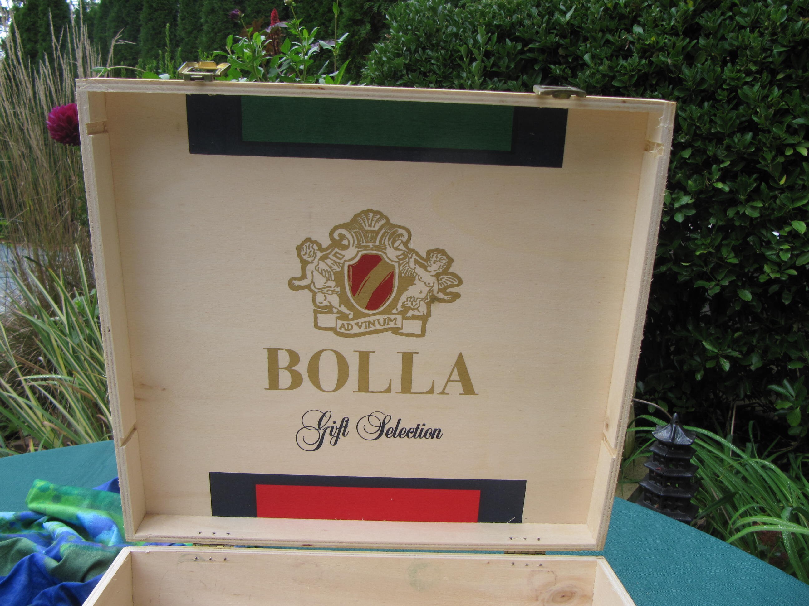 VINTAGE WOOD BOX, Bolla Wine Box From the 1980's, Wooden Crate From ...