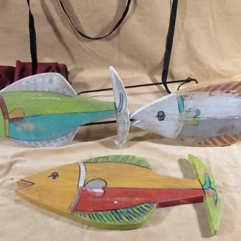 Folk Art Fish - Etsy