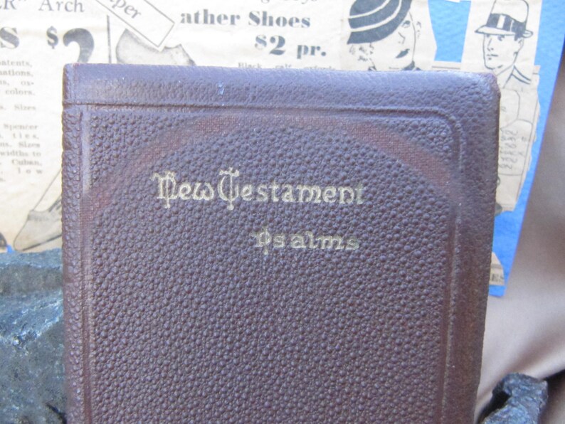 Antique Bible Holy Bible Small Sized New Testament Old - Etsy