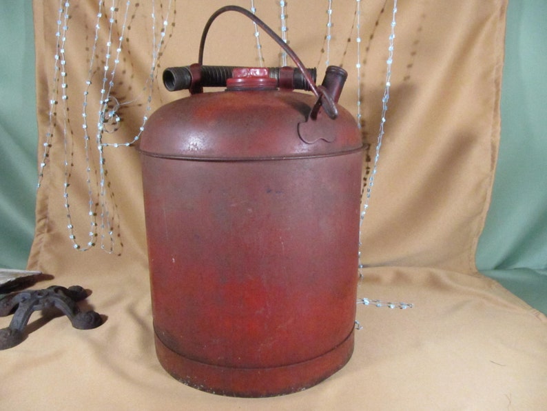 Vintage Gas Can Garage Decor Gasoline Metal Can Man Cave | Etsy