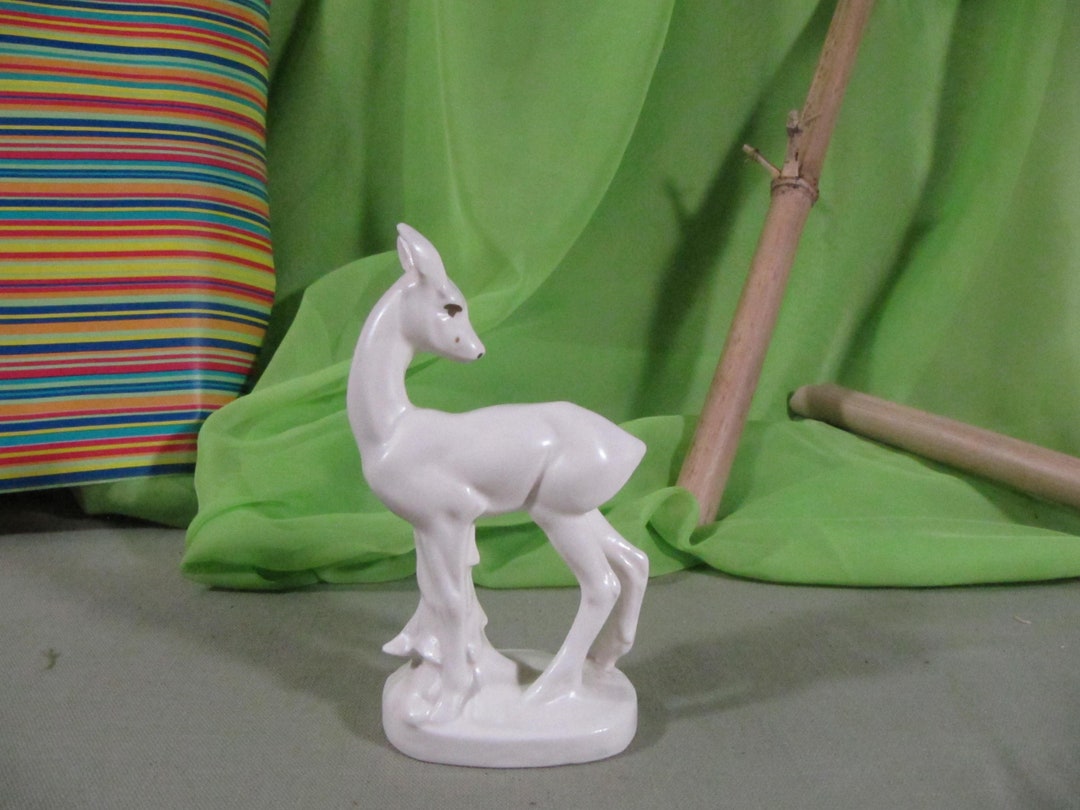 CZECH DEER POTTERY, Czechoslovakia Vintage Pottery of Saml Deer, Forest ...
