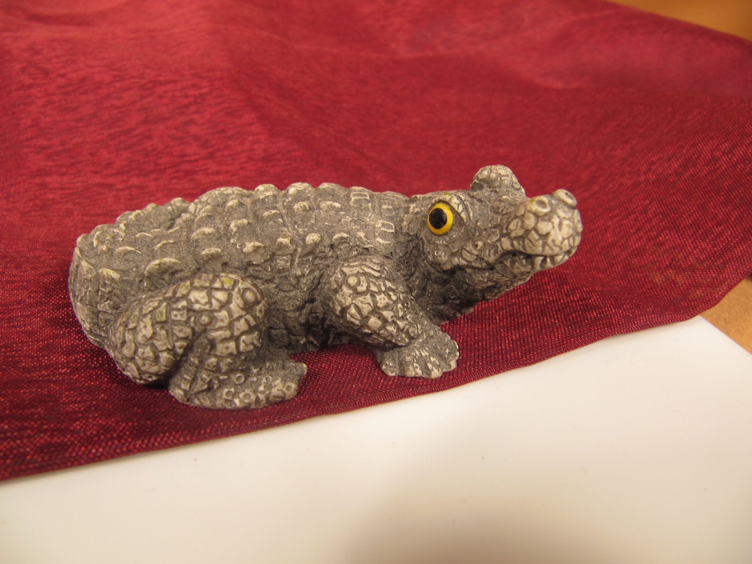 MINIATURE CROCODILE, Crocodile Made of Resin, Tiny Crocodile, Little ...