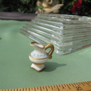 MINIATURE PITCHER Japan,tiny Ceramic Pitcher With Gold Trim Made in ...