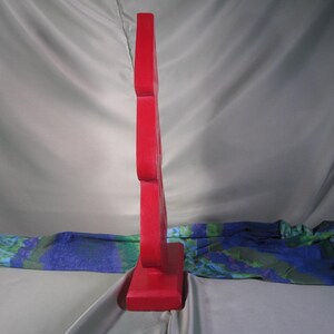 21 INCH CELTIC DESIGN Wood Sculpture, Red Wood One of a Kind Tree Like ...