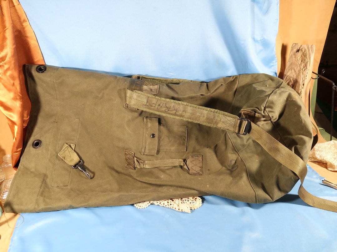 US ARMY DUFFEL Bag, United States Army Supply Bag, Us Army Canvas Green ...
