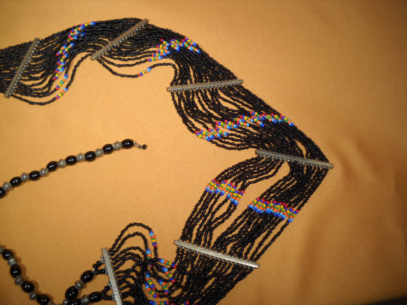 NATIVE AMERICAN BEADED Belt, Vintage Beaded Belt, Very Large Vintage ...