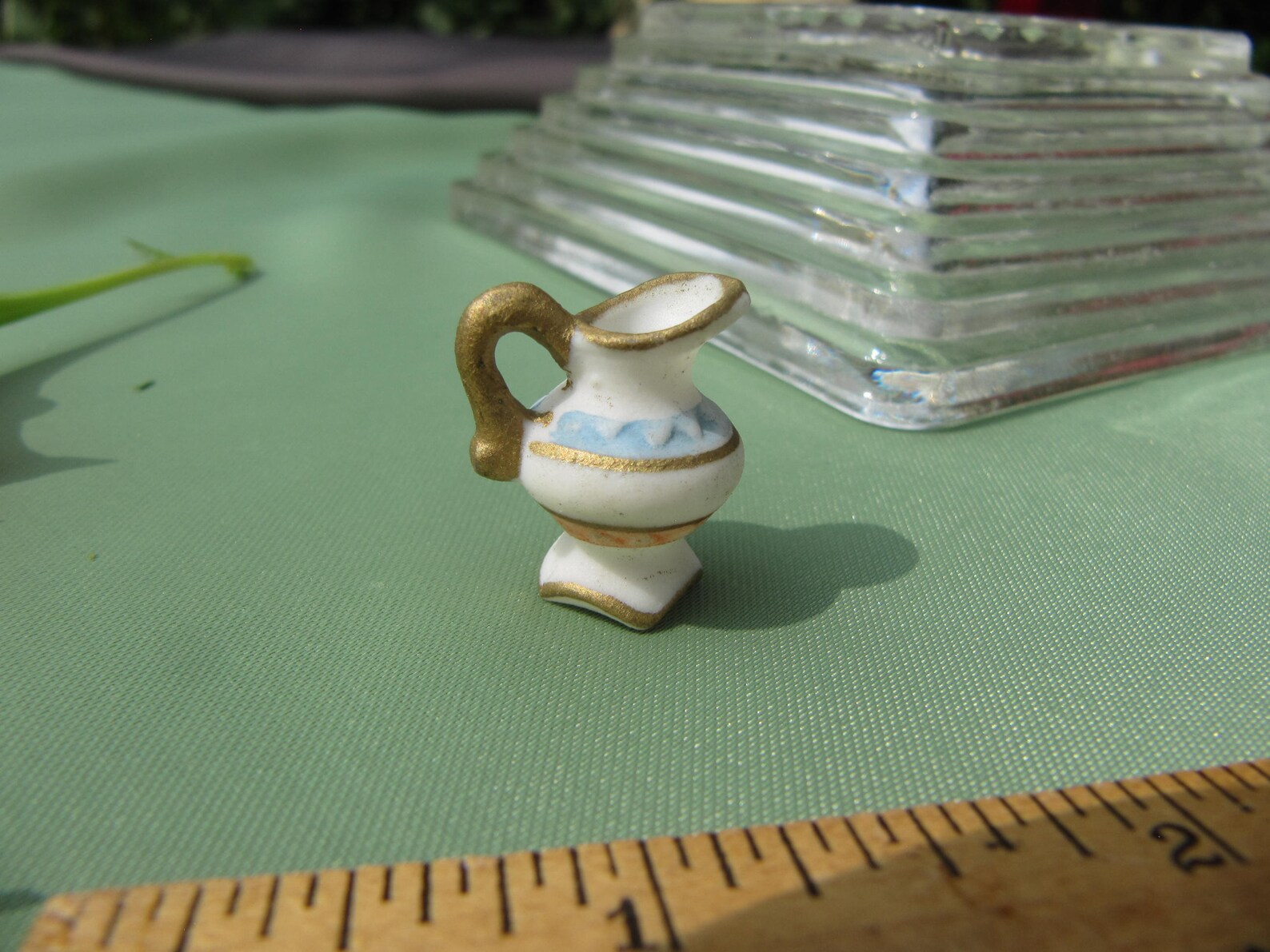 MINIATURE PITCHER Japantiny Ceramic Pitcher With Gold Trim - Etsy