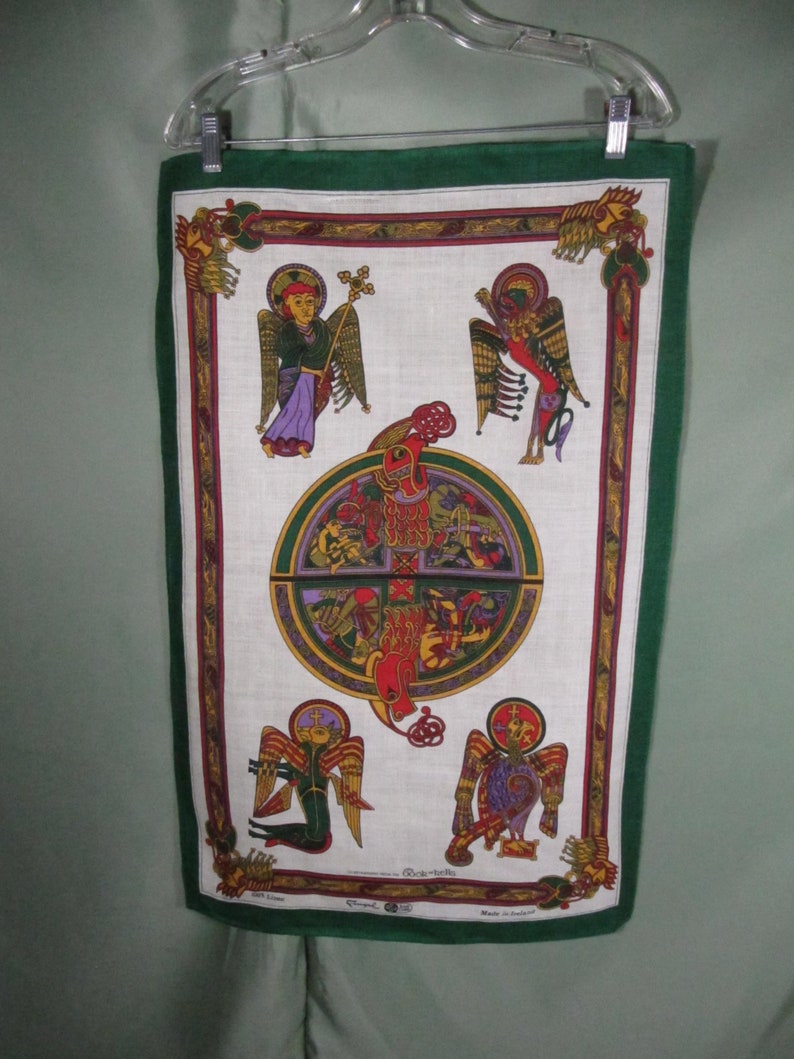 Book of Kells Illustration Banner Antique Cloth Banner | Etsy