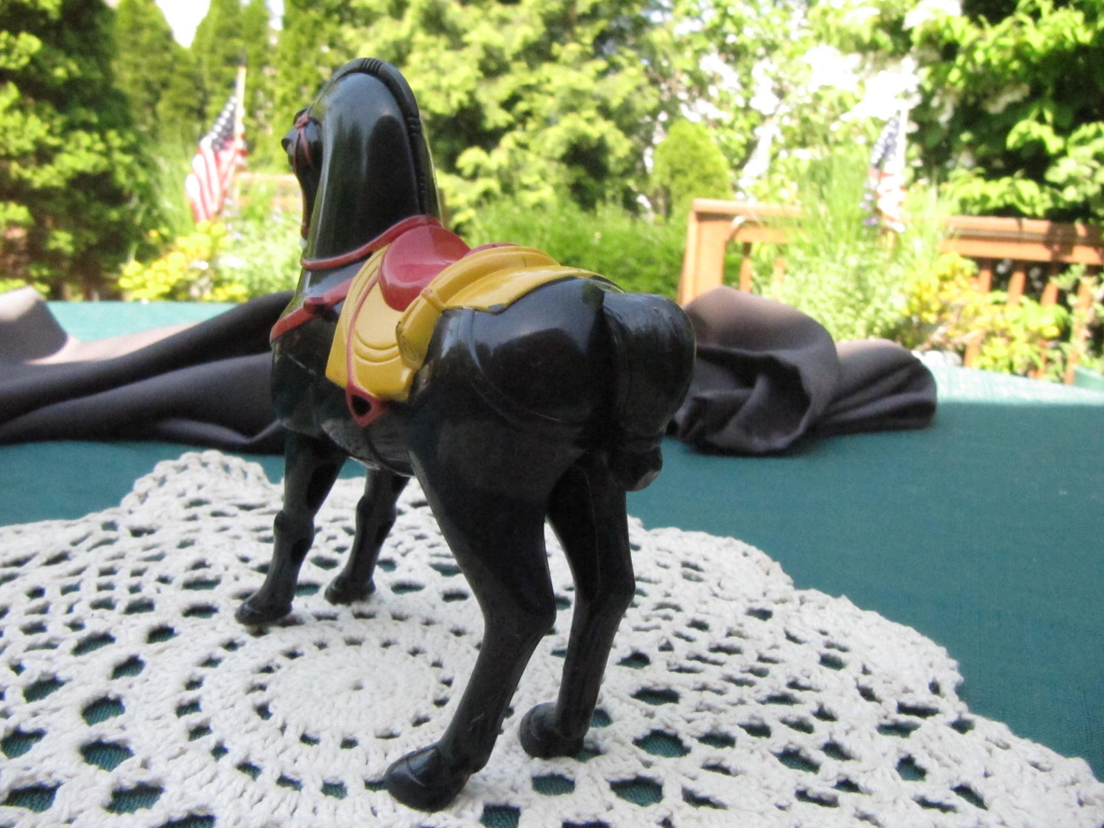 DISNEY KHAN MULANDisney Mulan Khan Black Horse Figure | Etsy