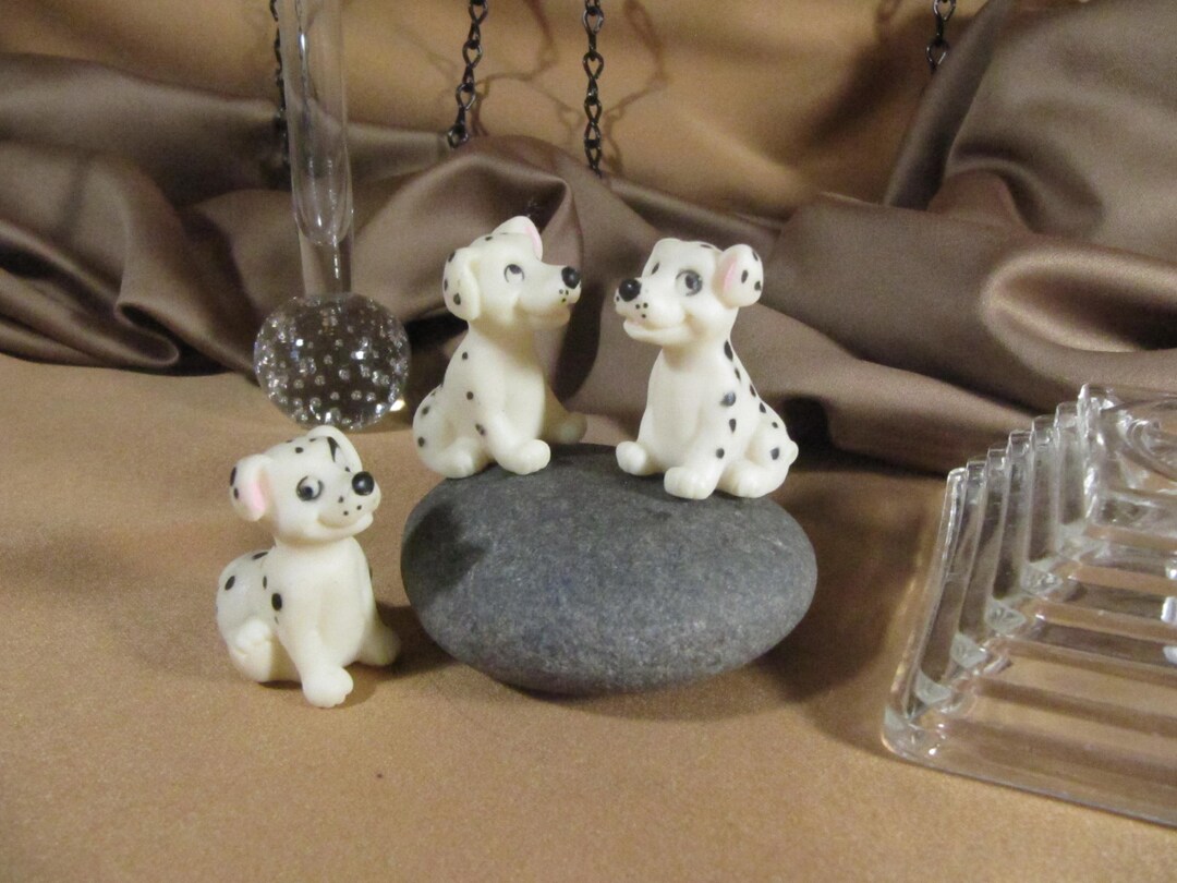 AUTHENTIC DISNEY DALMATIAN Collection of Three Dalmatians, Miniatures ...