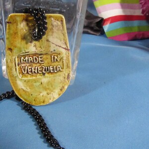 VENEZUELAN FOLK ART Pendant, Venezuelan Folk Art Pendant on Chain ...