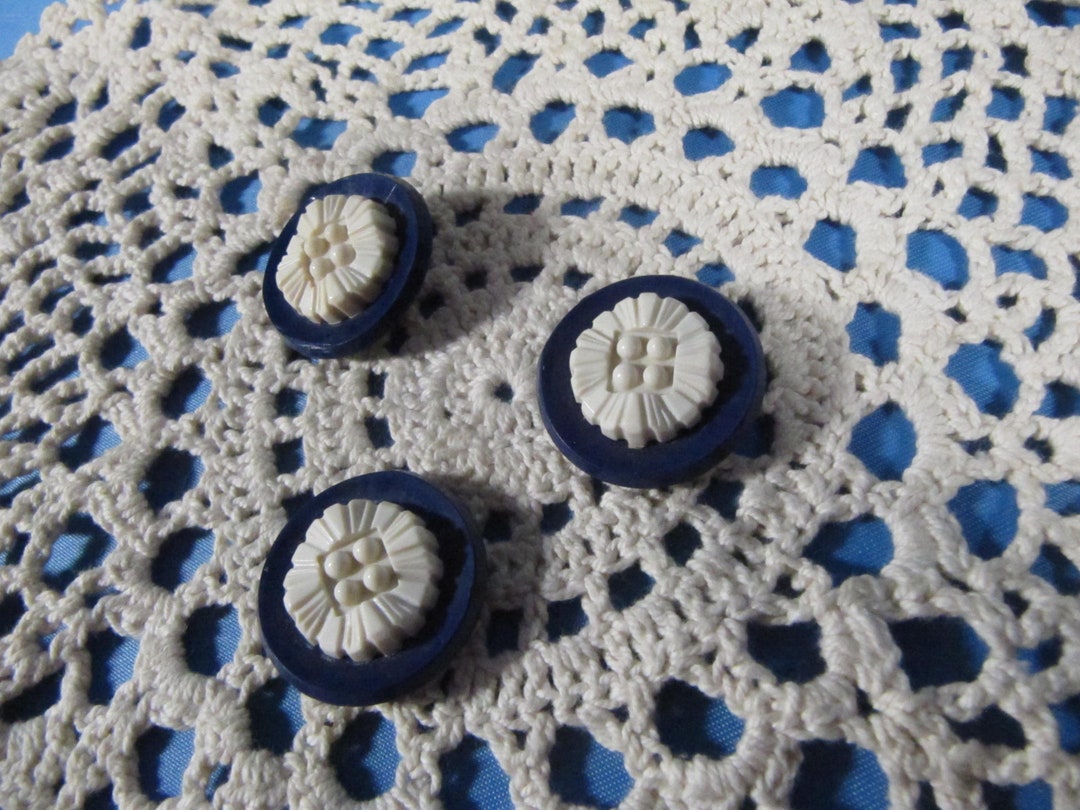 1940 Antique Couture Buttons, Antique High Fashion Buttons, Couture ...