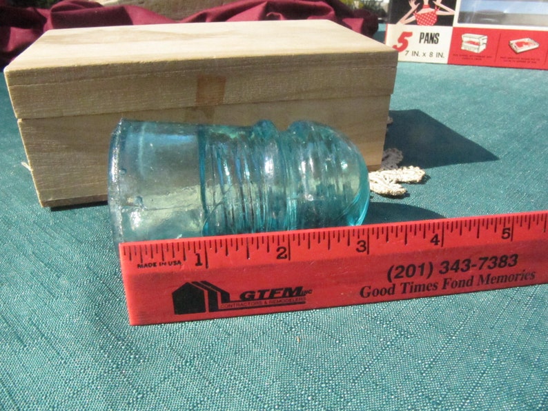 STAR EMBOSSED INSULATOR, Antique Glass Insulators,aqua Blue Number ...