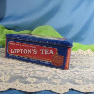 VINTAGE TEA BOX Lipton Limited Edition 1920 Design - Etsy