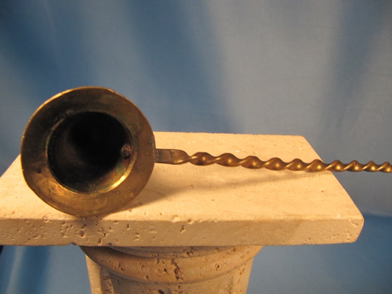 BRASS CANDLE SNUFFER, Antique Candle Snuffer of Solid Brass,12-1/2 Inch ...