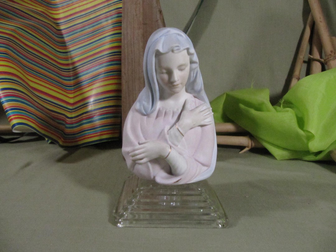 BLESSED MOTHER Planter Figurine Made in Japan,mary Statue Made in Japan ...