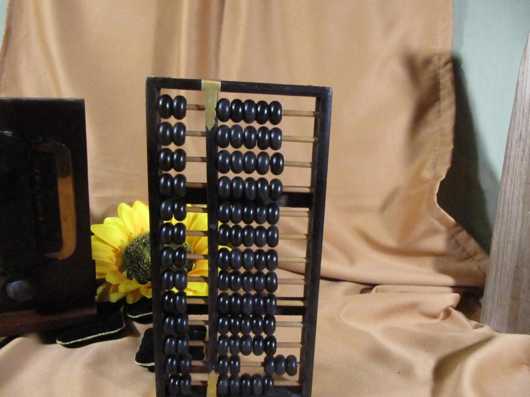 ANTIQUE CHINESE ABACUS Made in China, Peoples Republic of China, Brass ...