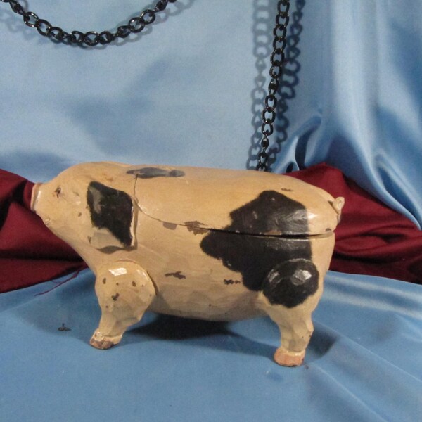 Antique Folk Art Pig - Etsy