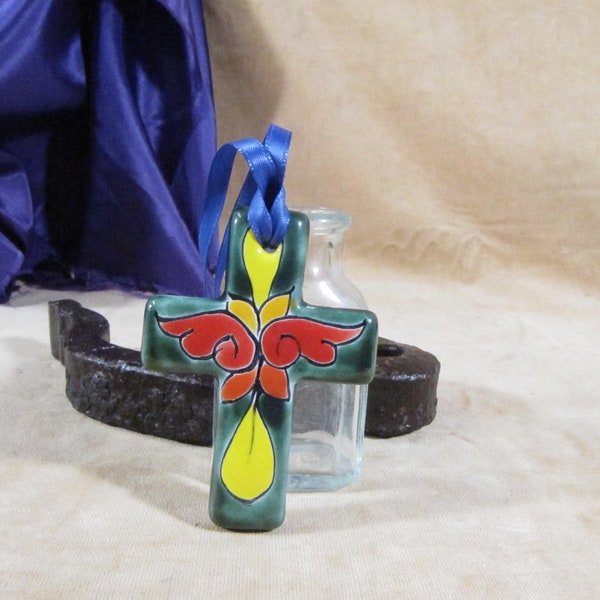 Mexican Straw Art Cross - Etsy