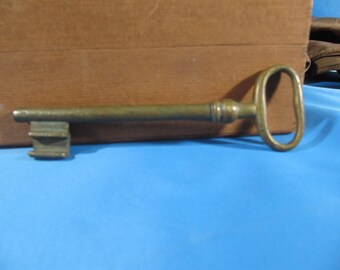 Brass Skeleton Key - Etsy