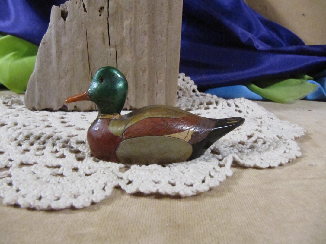 CLASSIC DUCK MINIATURE, Miniature Life Like Figurine, Mini Duck,tiny ...