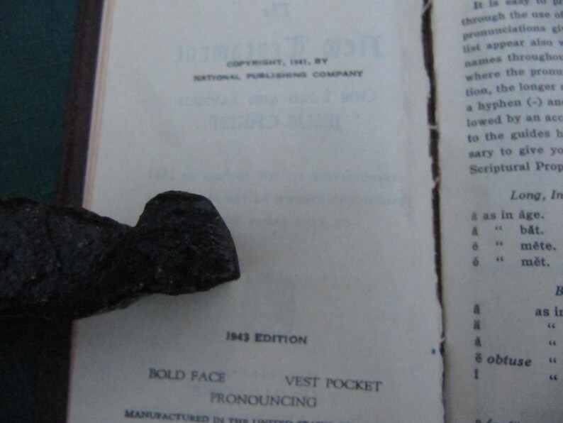 Antique Bible Holy Bible Small Sized New Testament Old - Etsy