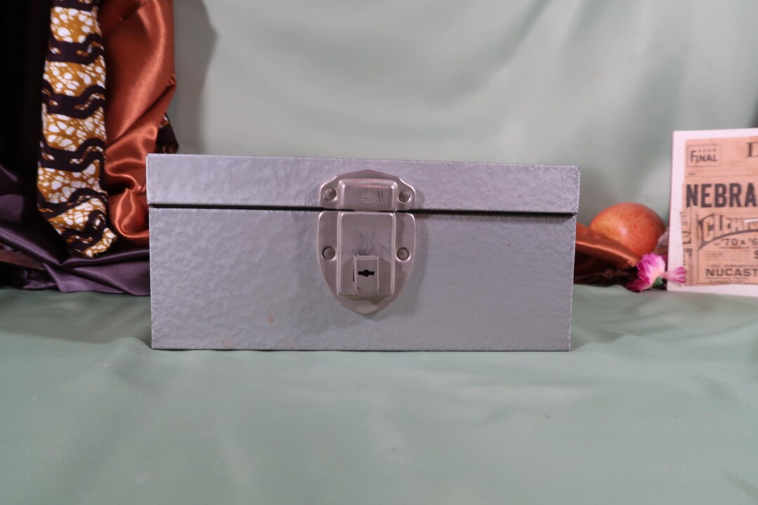 Metal Lock Box, Excelsior Vintage Safe Box, Lock Cash Box, Combination ...