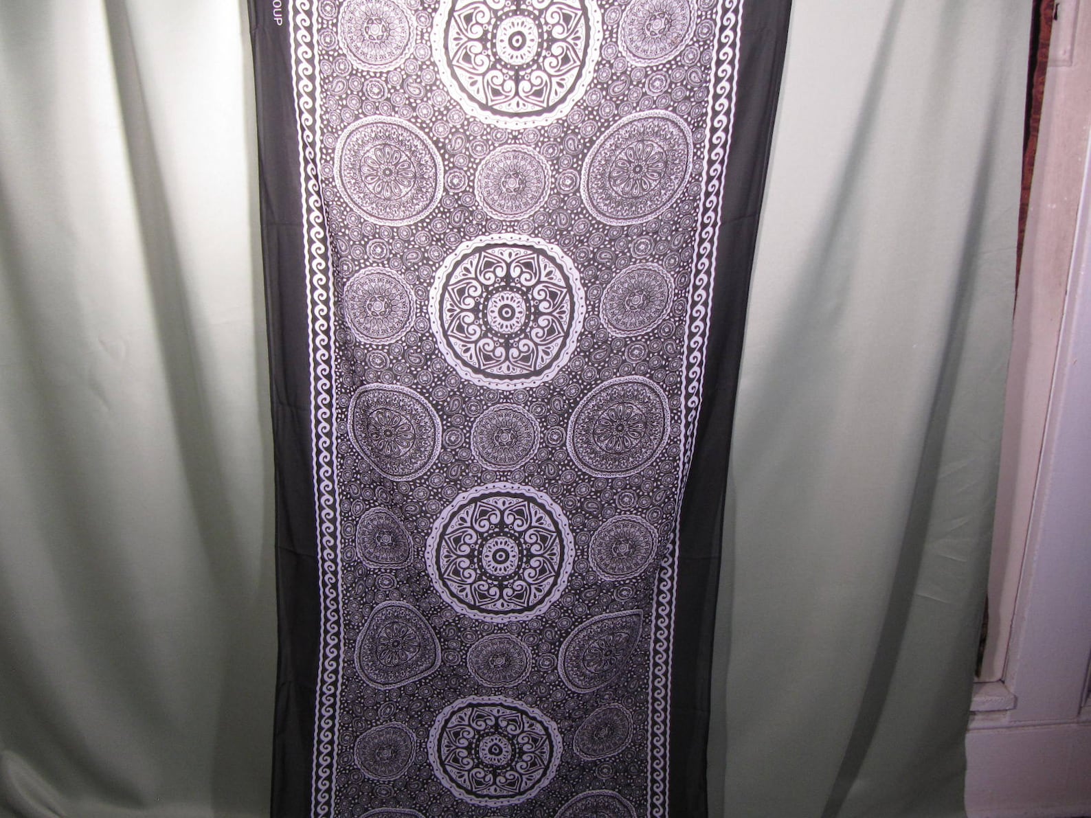 VINTAGE LADIES BAHARI Black Scarf With Cloth Drawstring | Etsy